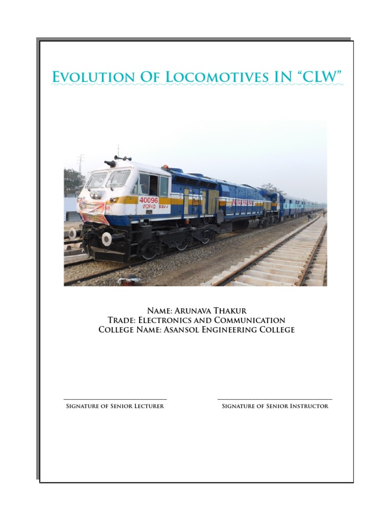 Evolution of Locomotives IN "CLW" | PDF