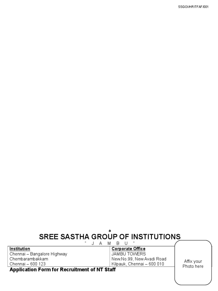 Application Form NT | PDF | Business