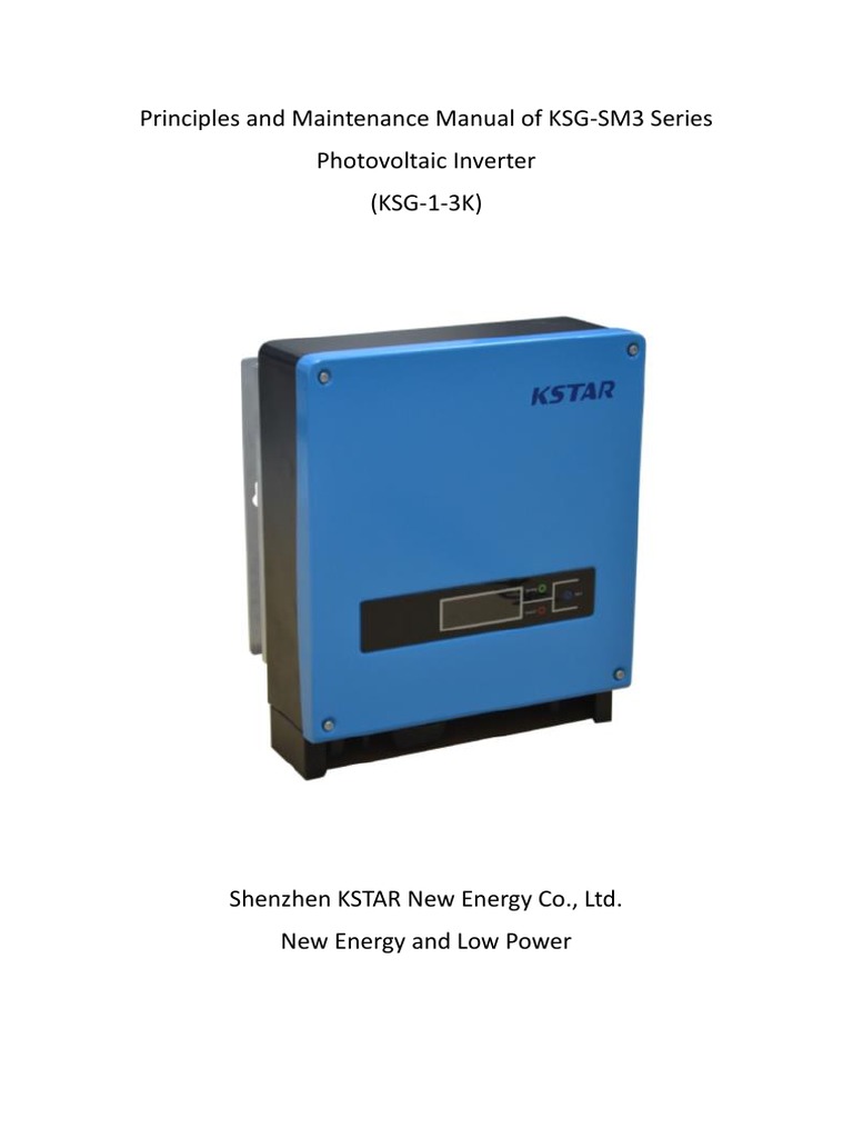 K Star | PDF | Power Inverter | Direct Current