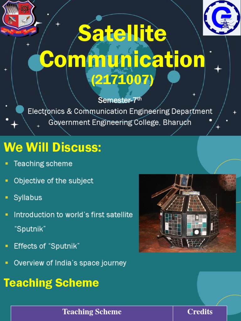 Satellite Communication Introduction | PDF | Satellite | Sputnik 1