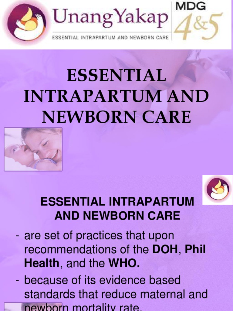 Essential Intrapartum And Newborn Care | Childbirth | Breastfeeding