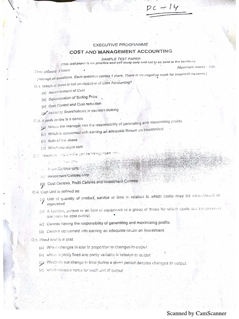 SAS Cost Accountancy | PDF