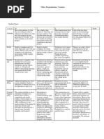 Rubrics For Picture Analysis | PDF