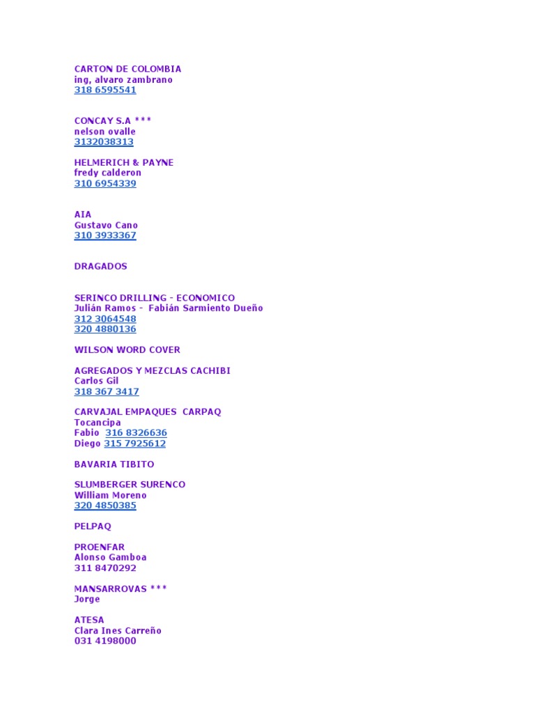 Carton de Colombia | PDF