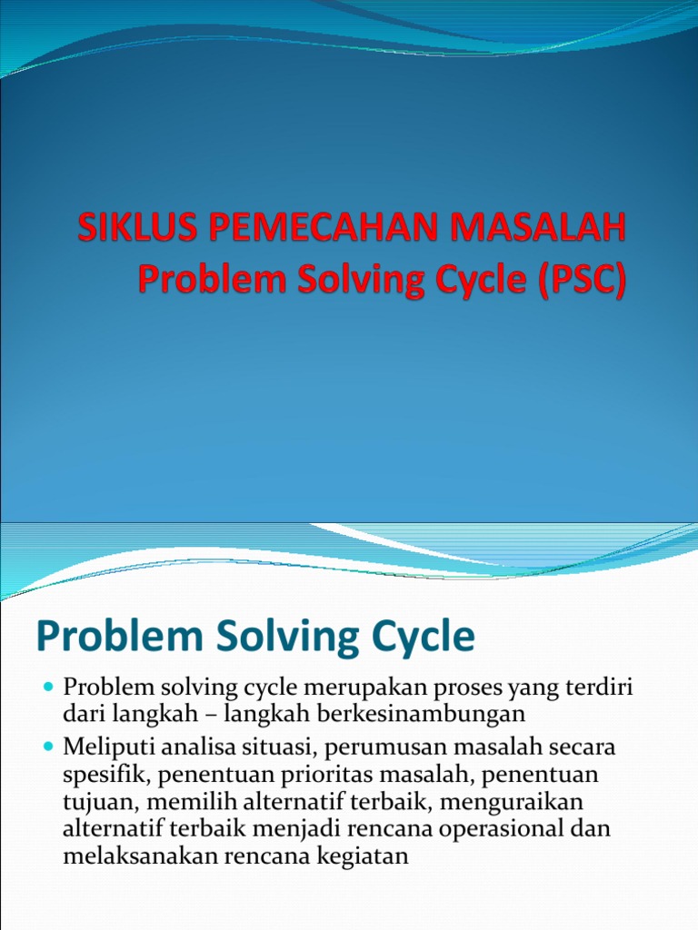 Problem Solving Cycle 06112019 | PDF