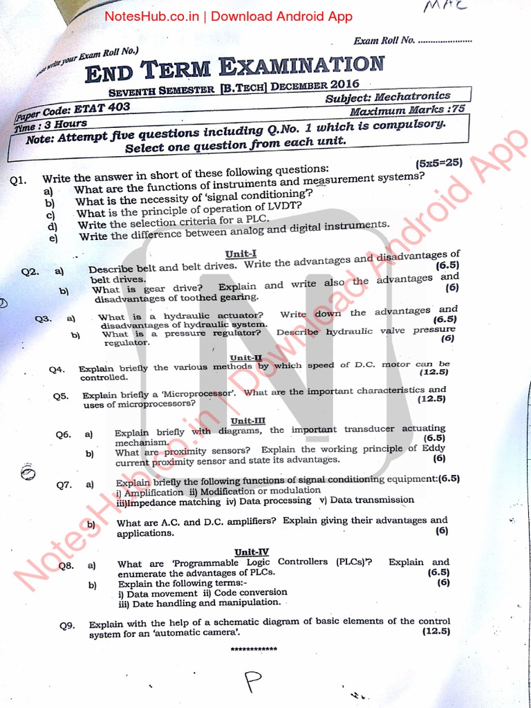 Examination Paper Ipu | PDF