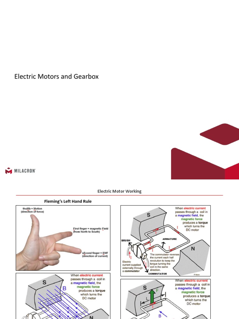 Electric Motor & Gearbox | Download Free PDF | Electric Motor ...