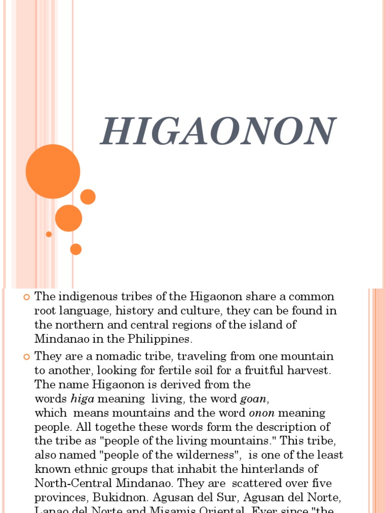 Higaonon Christine | PDF | Ethnic Groups | Ethnicity