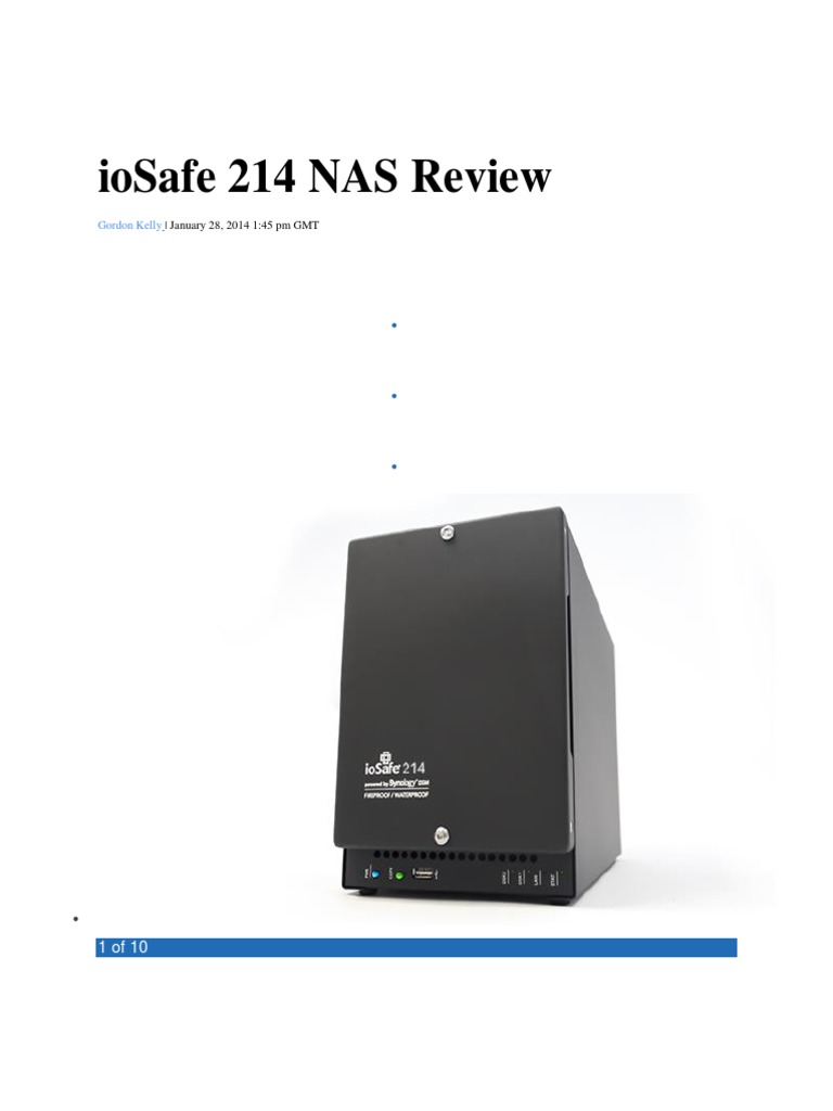 Iosafe 214 NAS Review | PDF | Usb | Computer Hardware