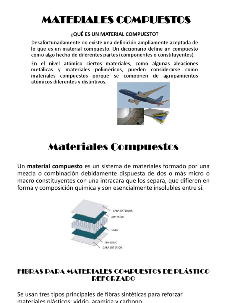 MATERIALES COMPUESTOS - Introduccion - Definicion - Expo | PDF ...