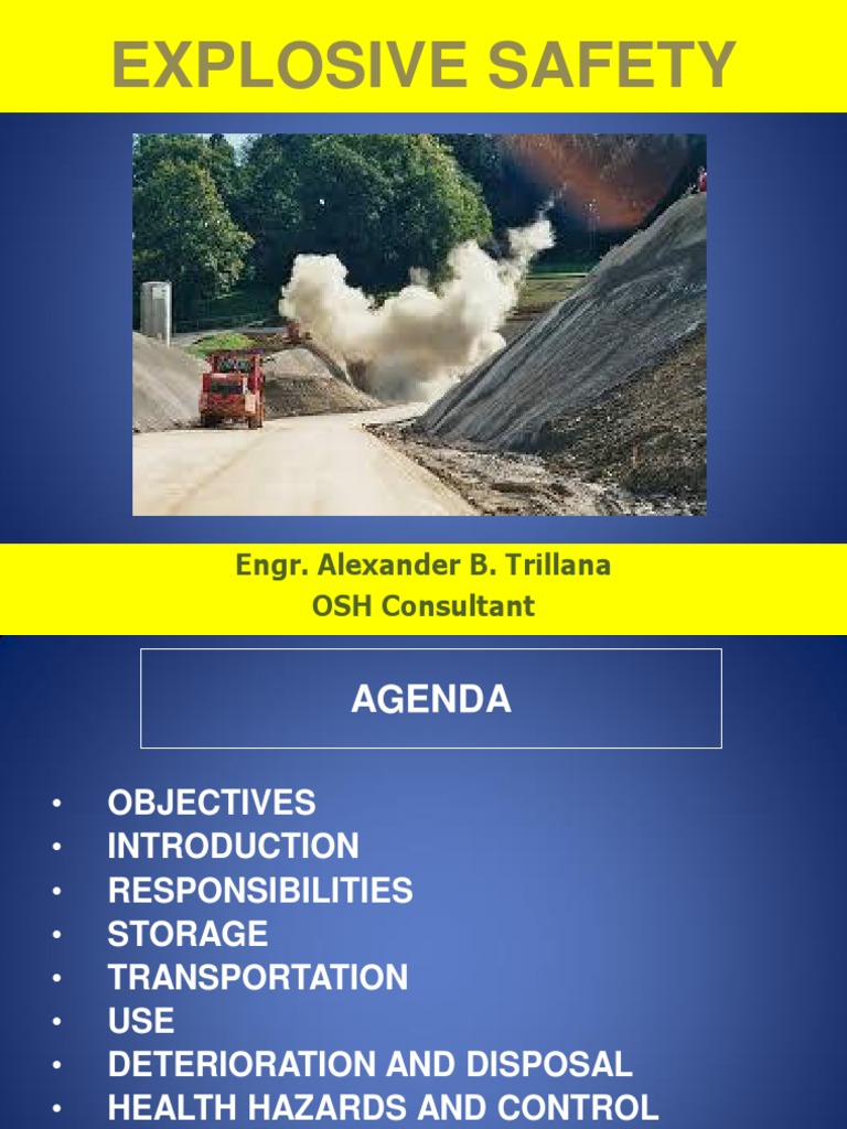 (Alex) Explosive Safety (Instructor) | PDF | Vehicles | Combustion