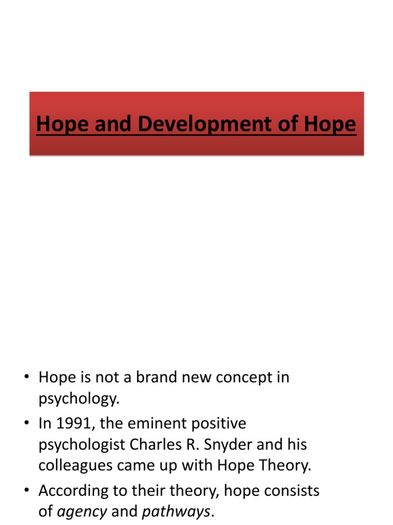 Hope | PDF | Hope | Thought