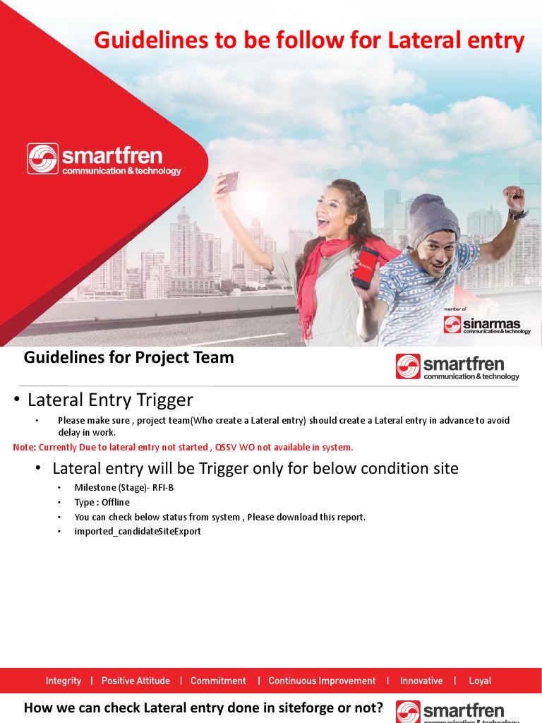 Lateral Entry Guidelines for Project Teams | PDF