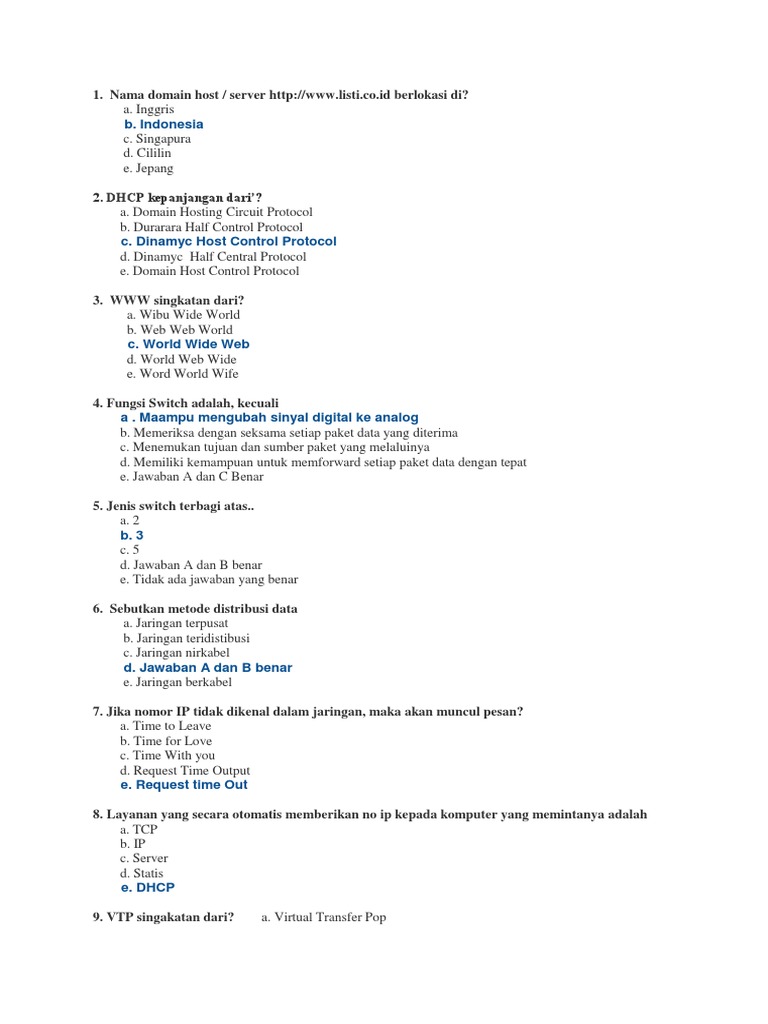 Kunci Jawaban Soal Aij | PDF