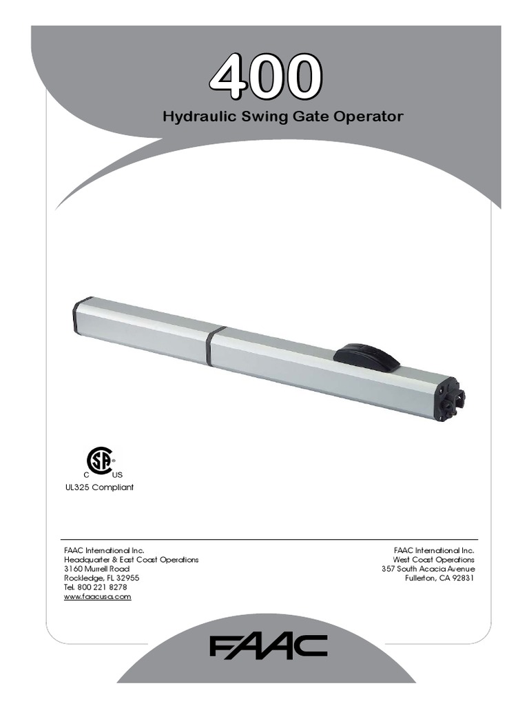 10420112.5 - Installation Manual UL325 PDF | PDF | Mains Electricity ...