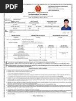 Admit Card Sample SSC | PDF
