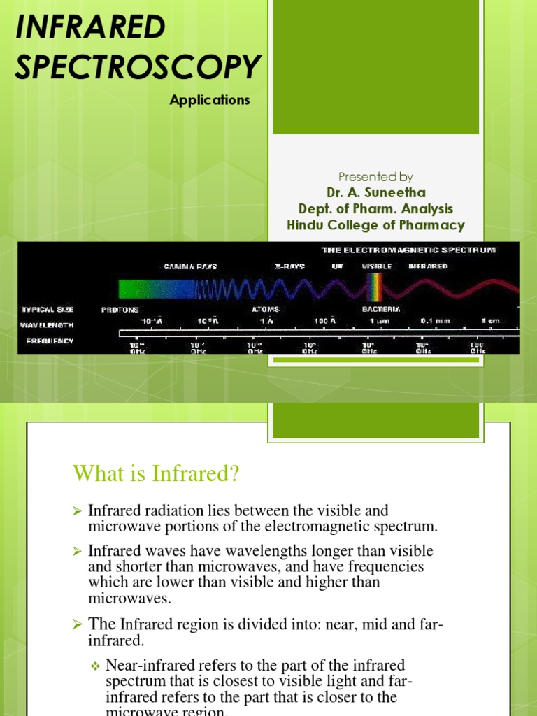 Applications of IR | PDF | Infrared Spectroscopy | Infrared