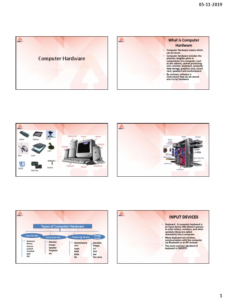 What Is Computer Hardware | PDF | Computer Keyboard | Computer Hardware