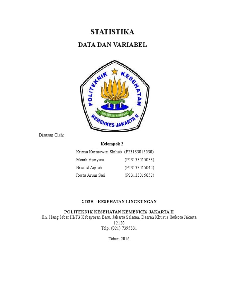 Statistika Data Dan Variabel Kelompok 2 | PDF