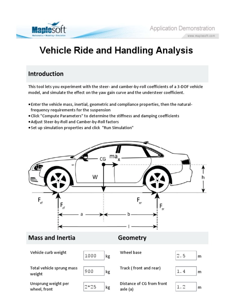 Vehicle handling simulation | PDF | Classical Mechanics ...