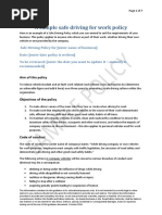 Driver Risk-Assessment-And-Policy-Template 5 | PDF | Occupational ...