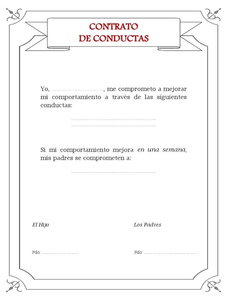 Contrato de Conductas | PDF