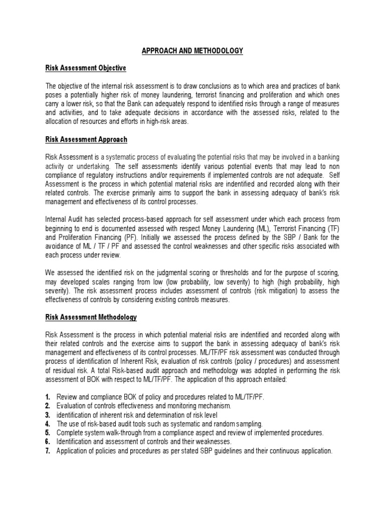 KYC Risk Assessment of Bank | PDF | Risk Assessment | Risk