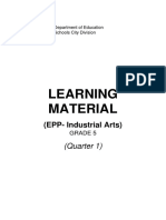 5e's Lesson Plan in EPP5 - Industrial Arts | PDF