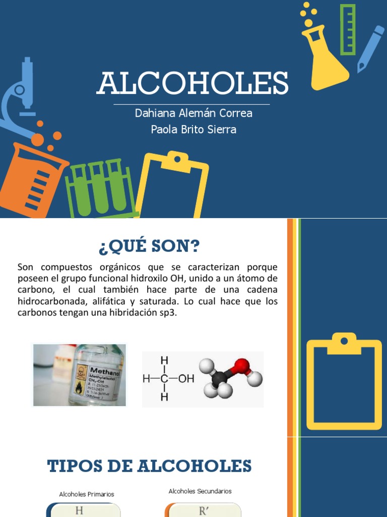 Alcoholes: Tipos, Nomenclatura y Usos | PDF | Alcohol | Etanol
