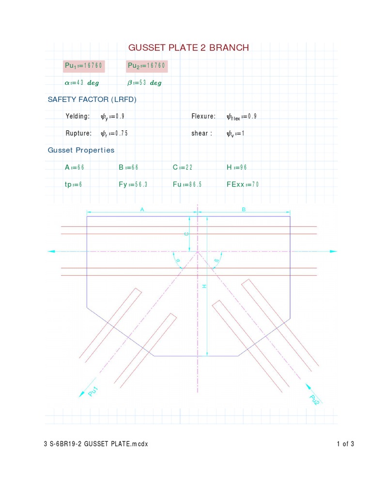 Gusset Plate | PDF | Mechanics | Classical Mechanics