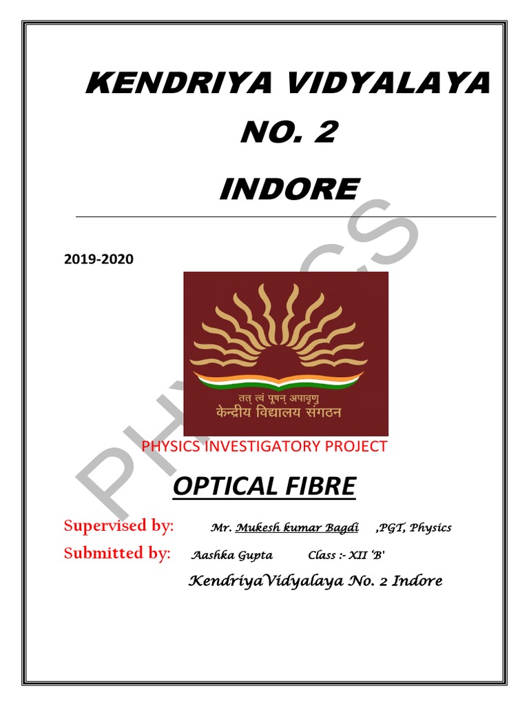 Optical Fiber Project Exploring Principles and Applications | PDF ...