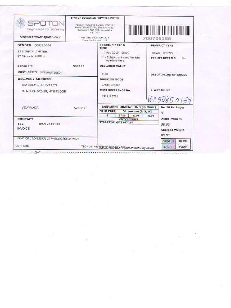 Abb Tax Invoices | PDF | Services (Economics) | Business