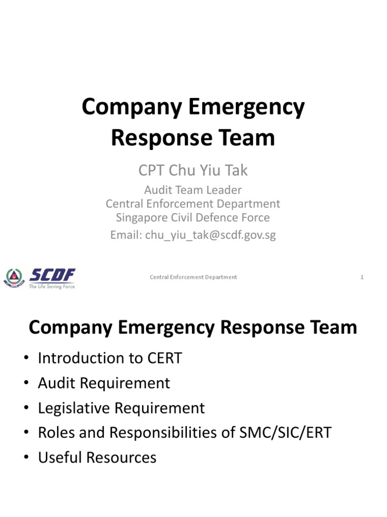 Company Emergency Response Team Overview | PDF | Emergency Management ...