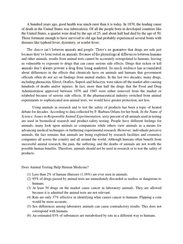 Animal Research | PDF | Animal Testing | Model Organism