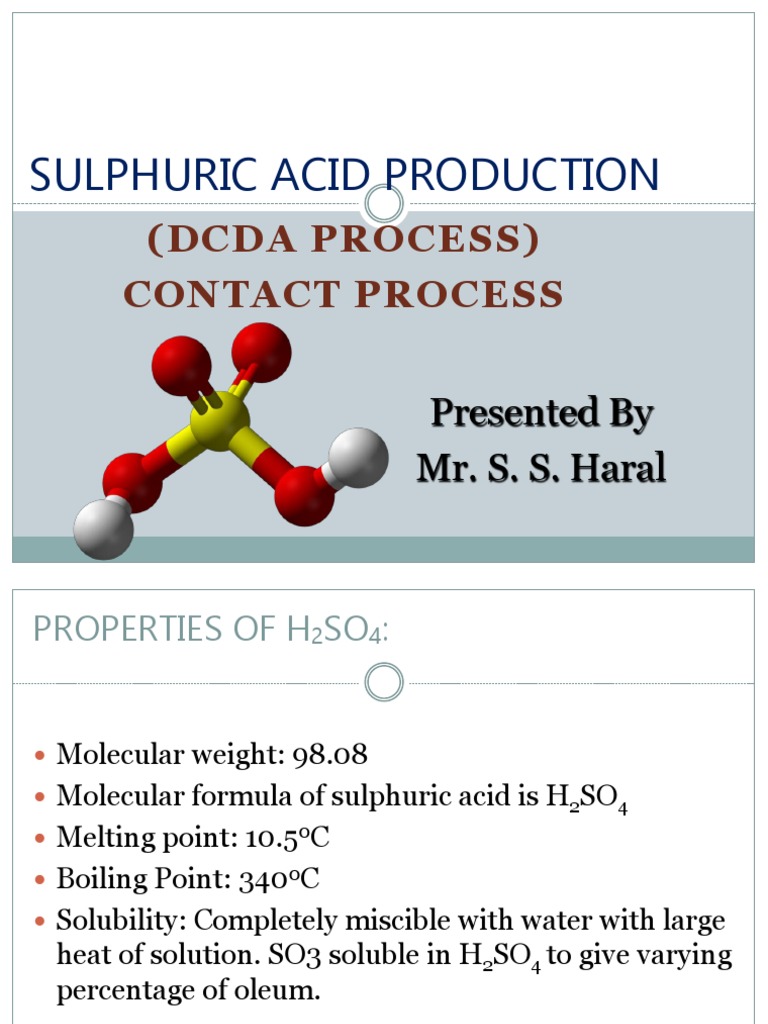 DCDA | Sulfuric Acid | Sulfur Dioxide