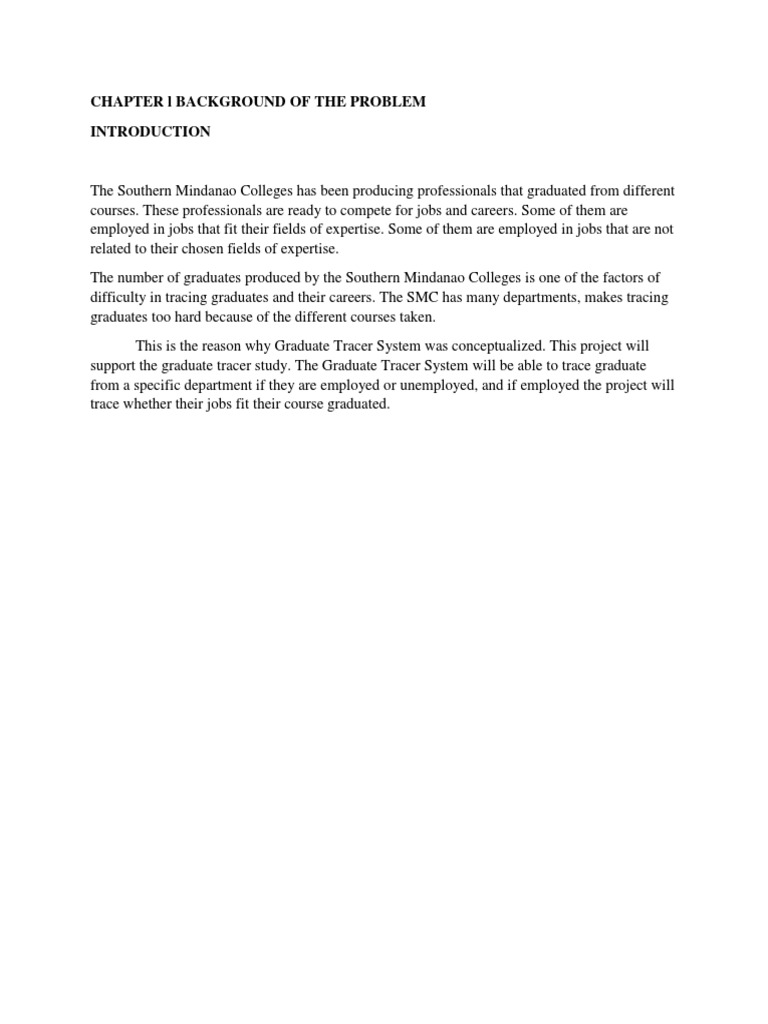 Chapter L Background of The Problem | PDF | Employment | System