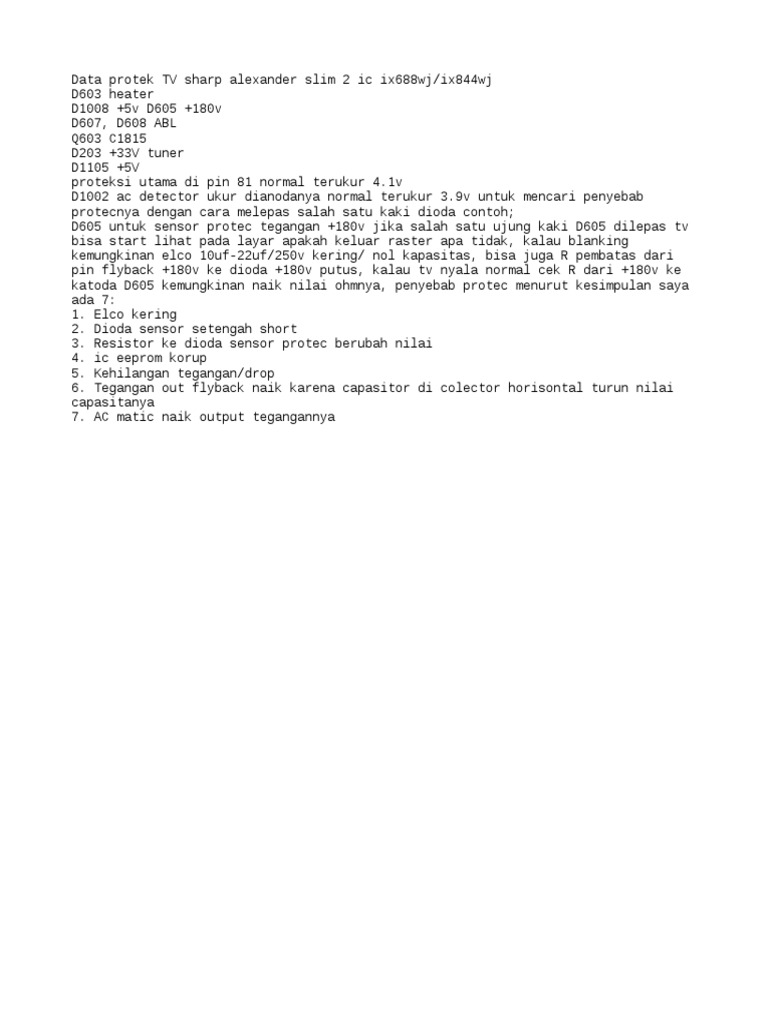 Protec TV Sharp | PDF