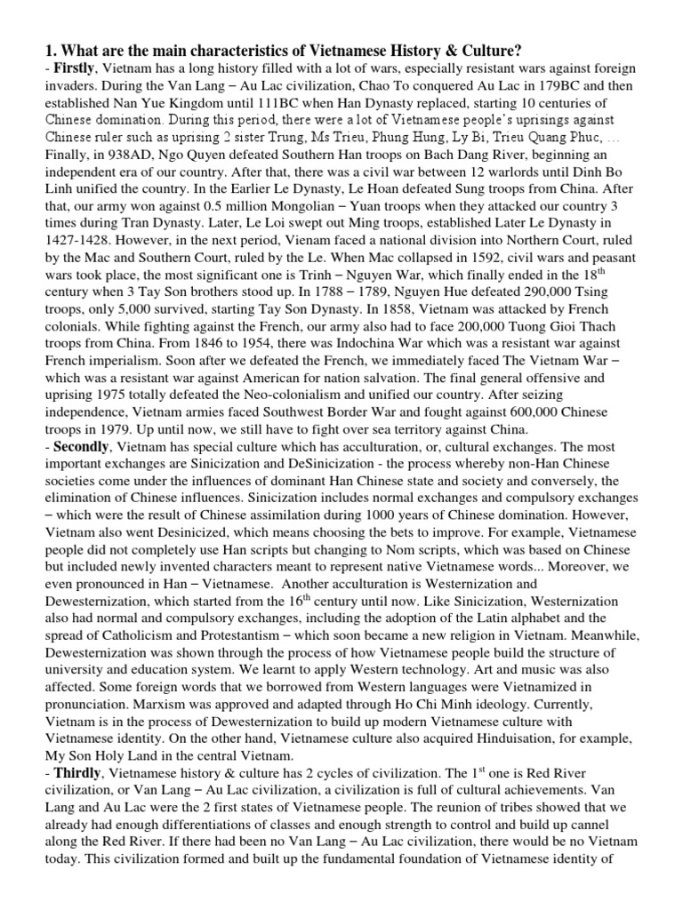 Vietnamese History and Cultural Identity | PDF | Vietnam | Imperialism