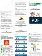 Triptico de Prevención y Preparación Contra Incendios | PDF | Incendios | Aluminio