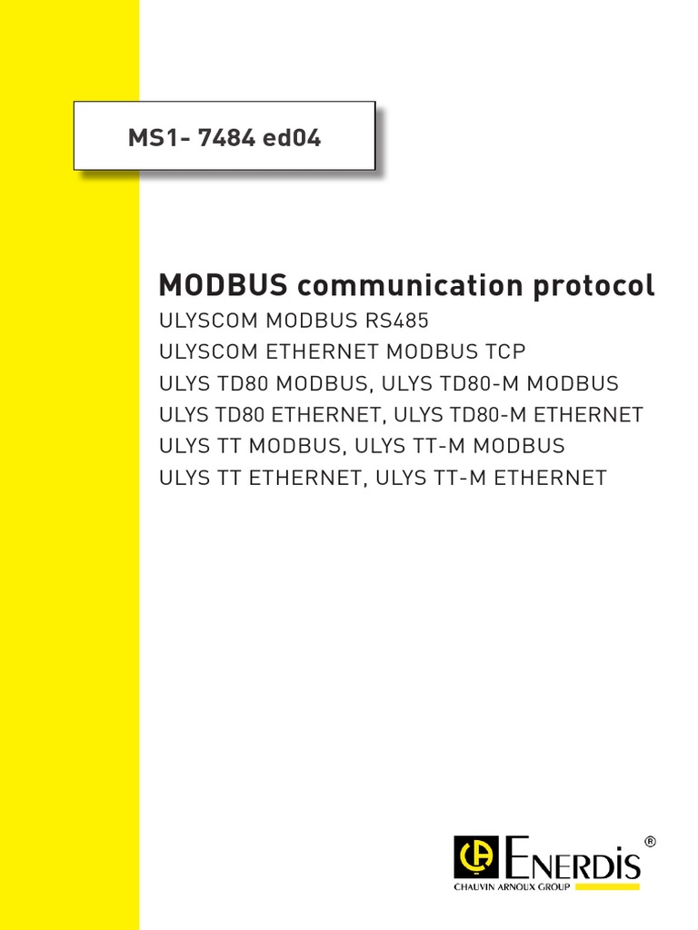 Modbus Manual TD80 PDF | PDF | Transmission Control Protocol | Internet Protocol Suite