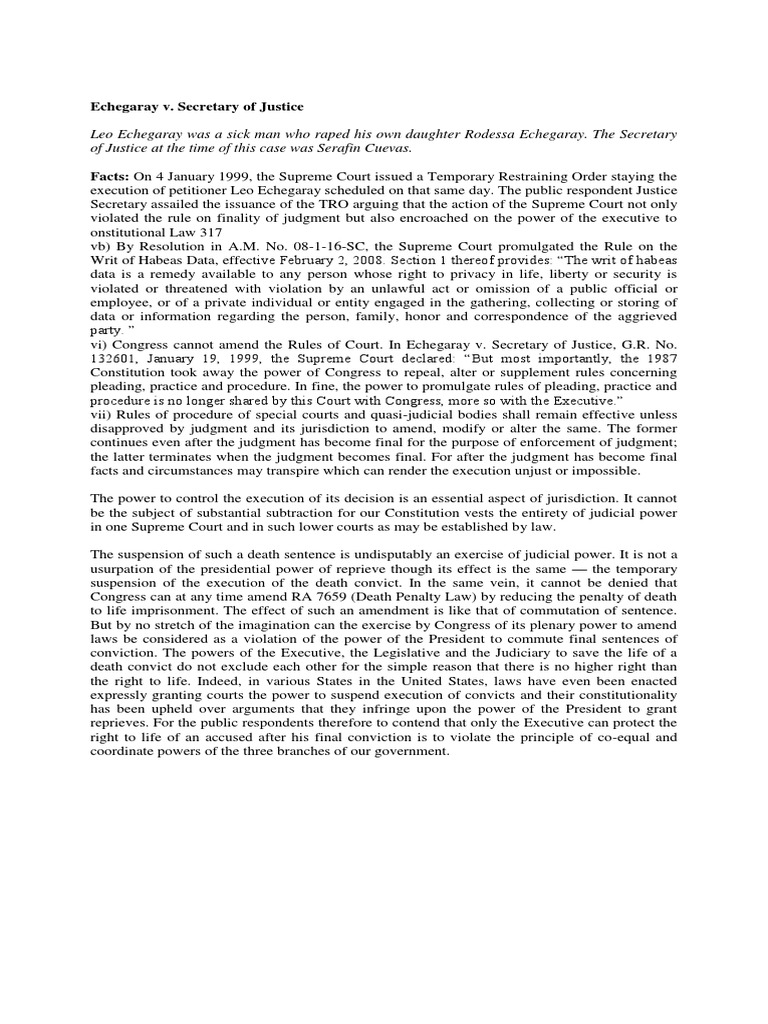 Leo Echegaray Was A Sick Man Who Raped His Own Daughter Rodessa ...