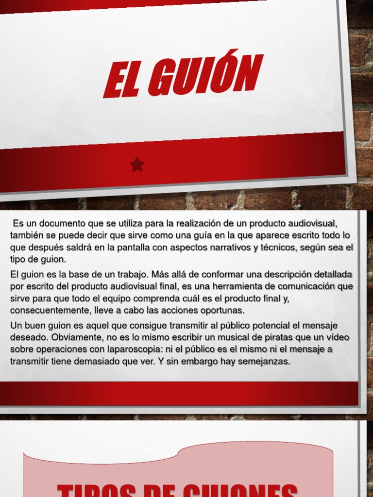 El Guion y Sus Tipos | PDF | Guión