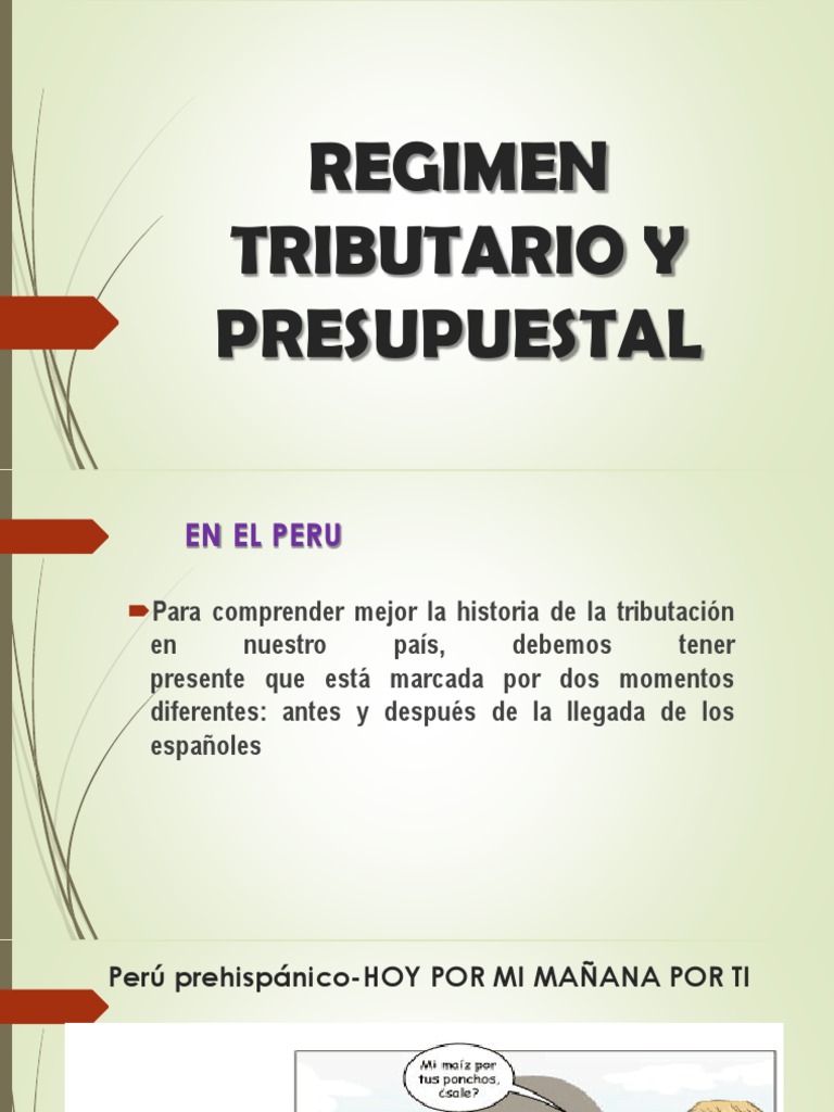 Régimen Tributario y Presupuestal | PDF | aduana | Economias