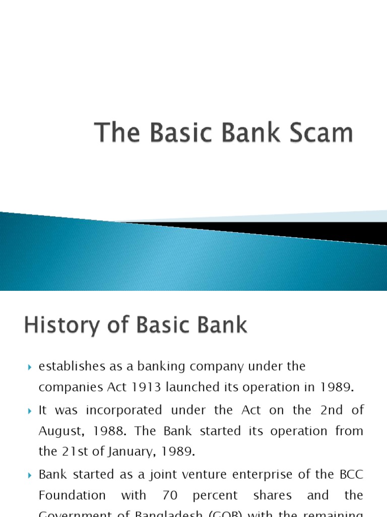 The Basic Bank Scam | PDF | Expense | Income