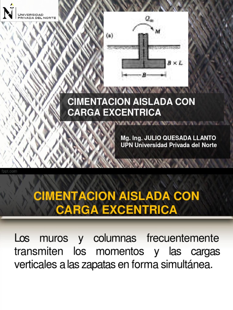 Cimentacion Aislada Con Carga Excentrica | PDF | Fundación (Ingeniería ...