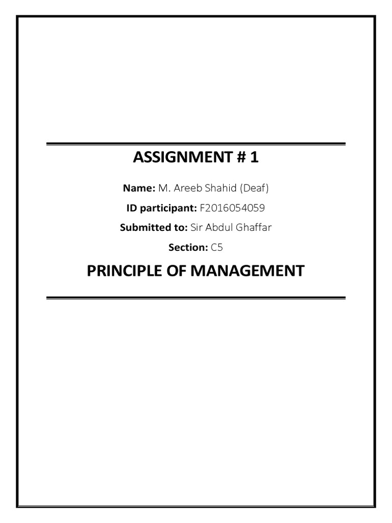 Assignment 1 Pom | PDF | Business | Economies