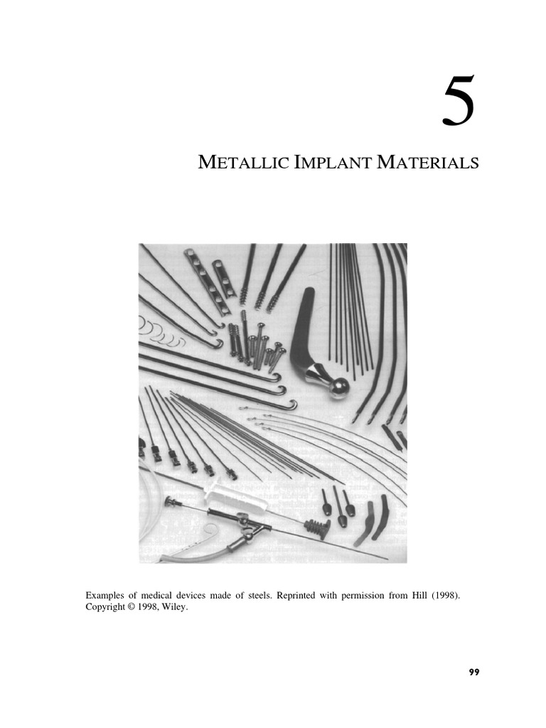 Metallic Implant Materials | PDF | Stainless Steel | Titanium