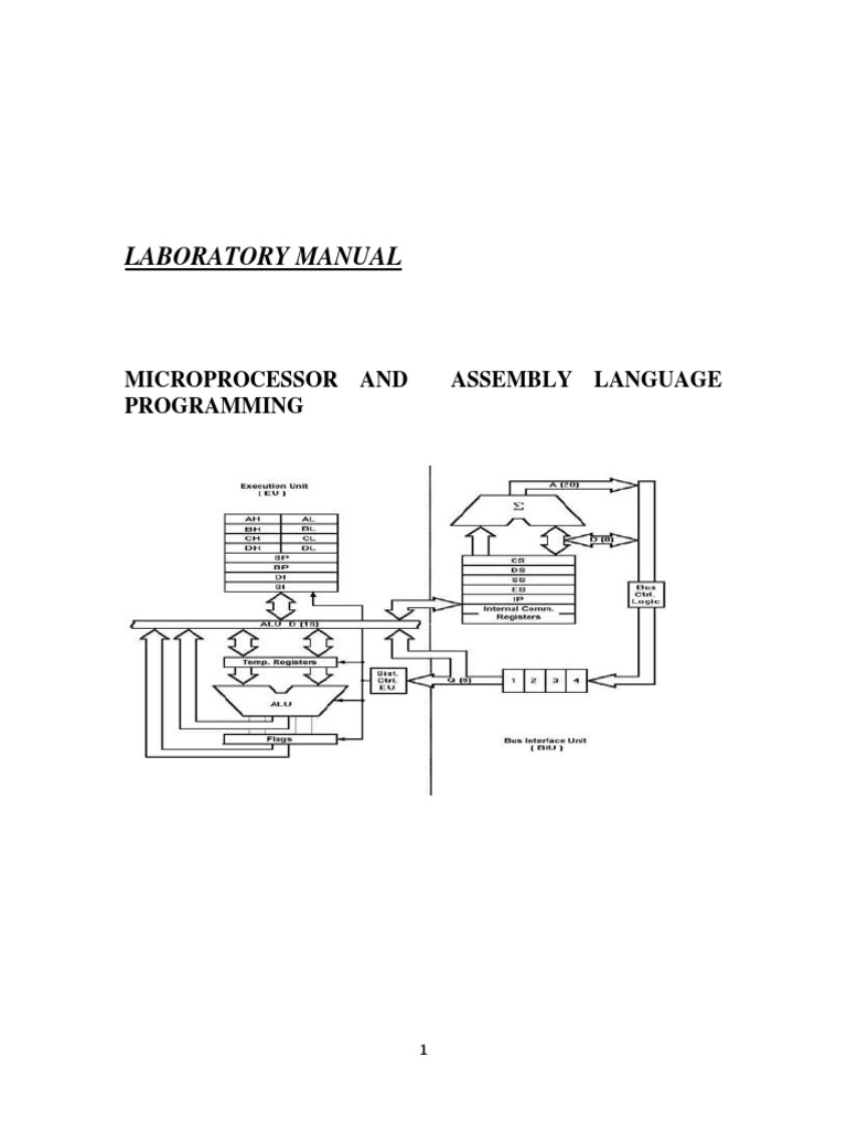 Lab Session 1 | PDF | Assembly Language | Programming Language