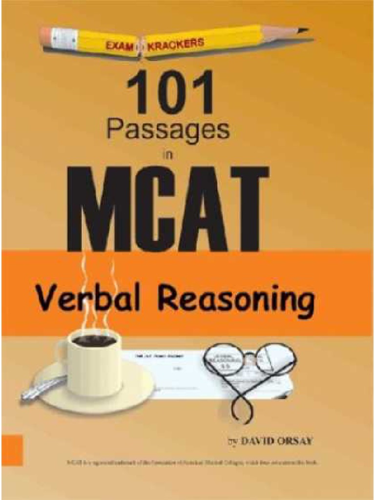 ExamKrackers 101 Passages in MCAT Verbal Reasoning Book PDF | PDF