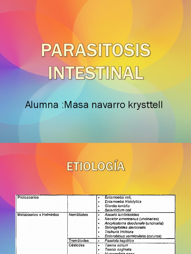 Parasitosis Intestinal 1 | PDF | Microbiología | Medicina